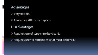 Screen based controls in HCI | PPTX