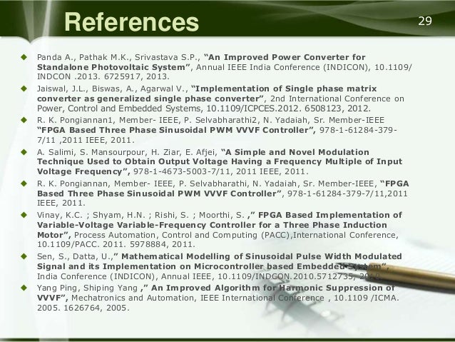 Variable Voltage Variable Frequency Power Source Using Sinusoidal Pwm