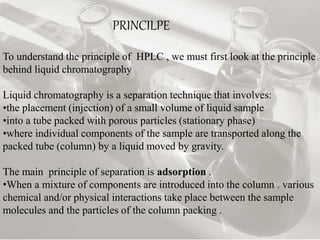 HIGH PERFORMANCE LIQUID CHROMATOGRAPHY (HPLC) | PPTX