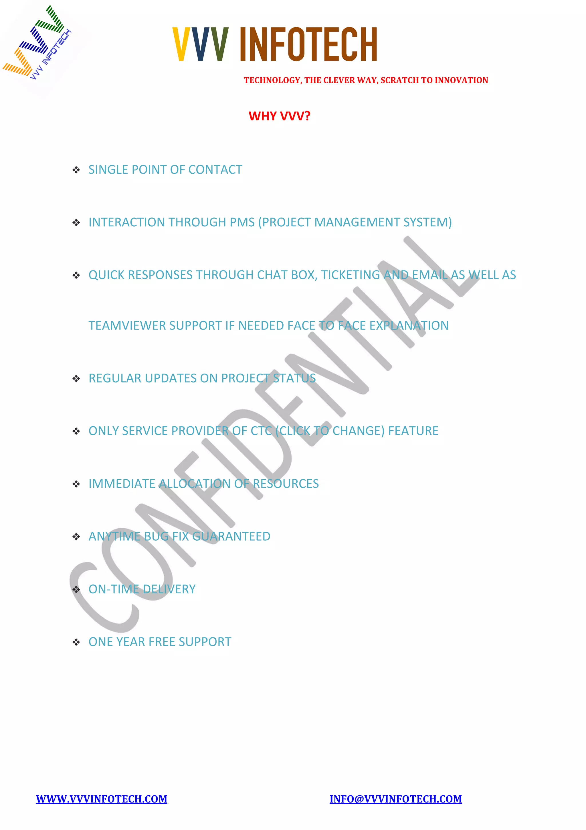 Vvv pvt ltd - company profile | PDF