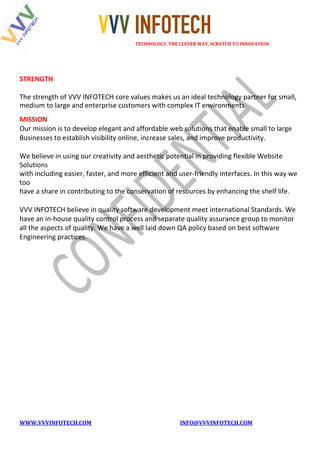 Vvv pvt ltd - company profile | PDF