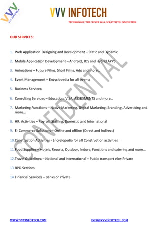 Vvv pvt ltd - company profile | PDF