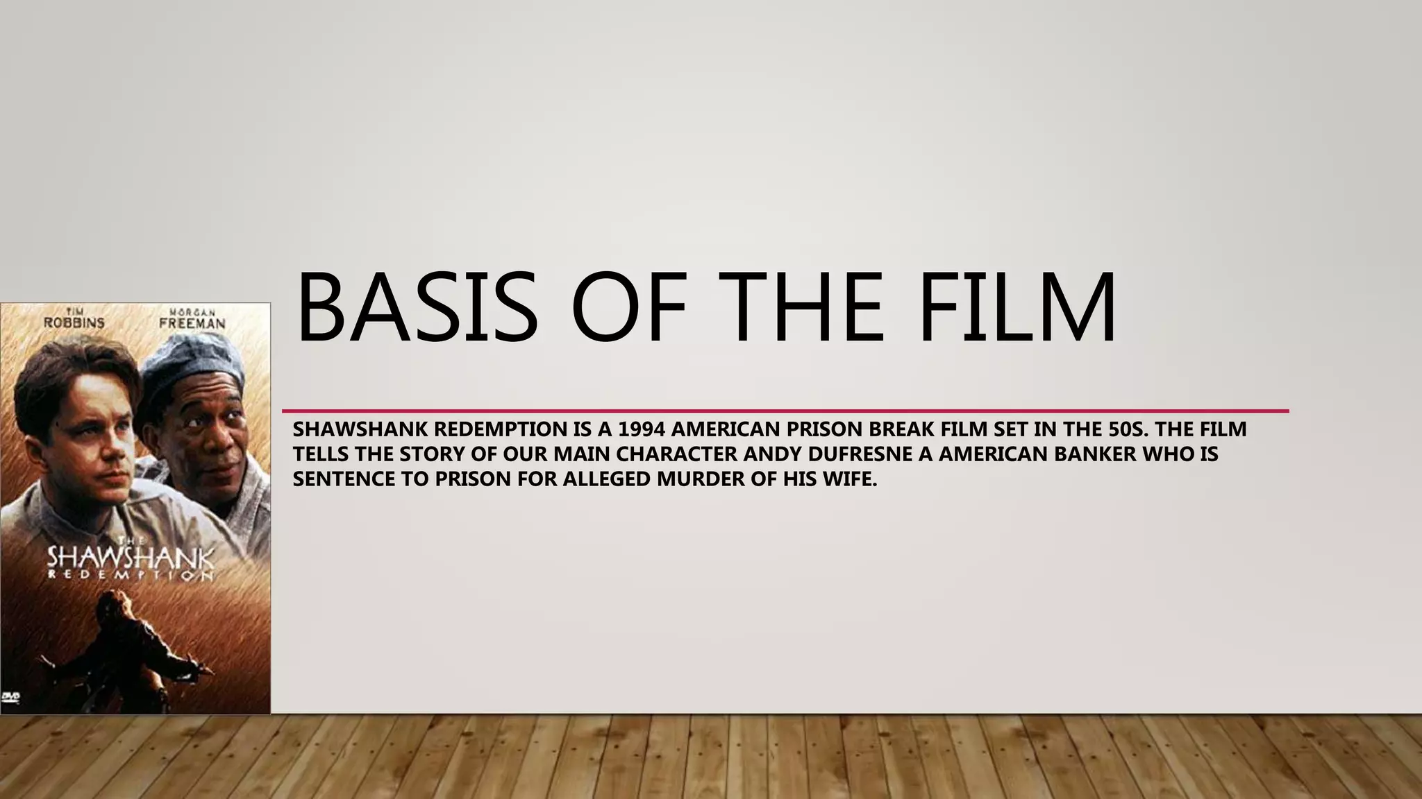 Shawshank redemption analysis | PPTX