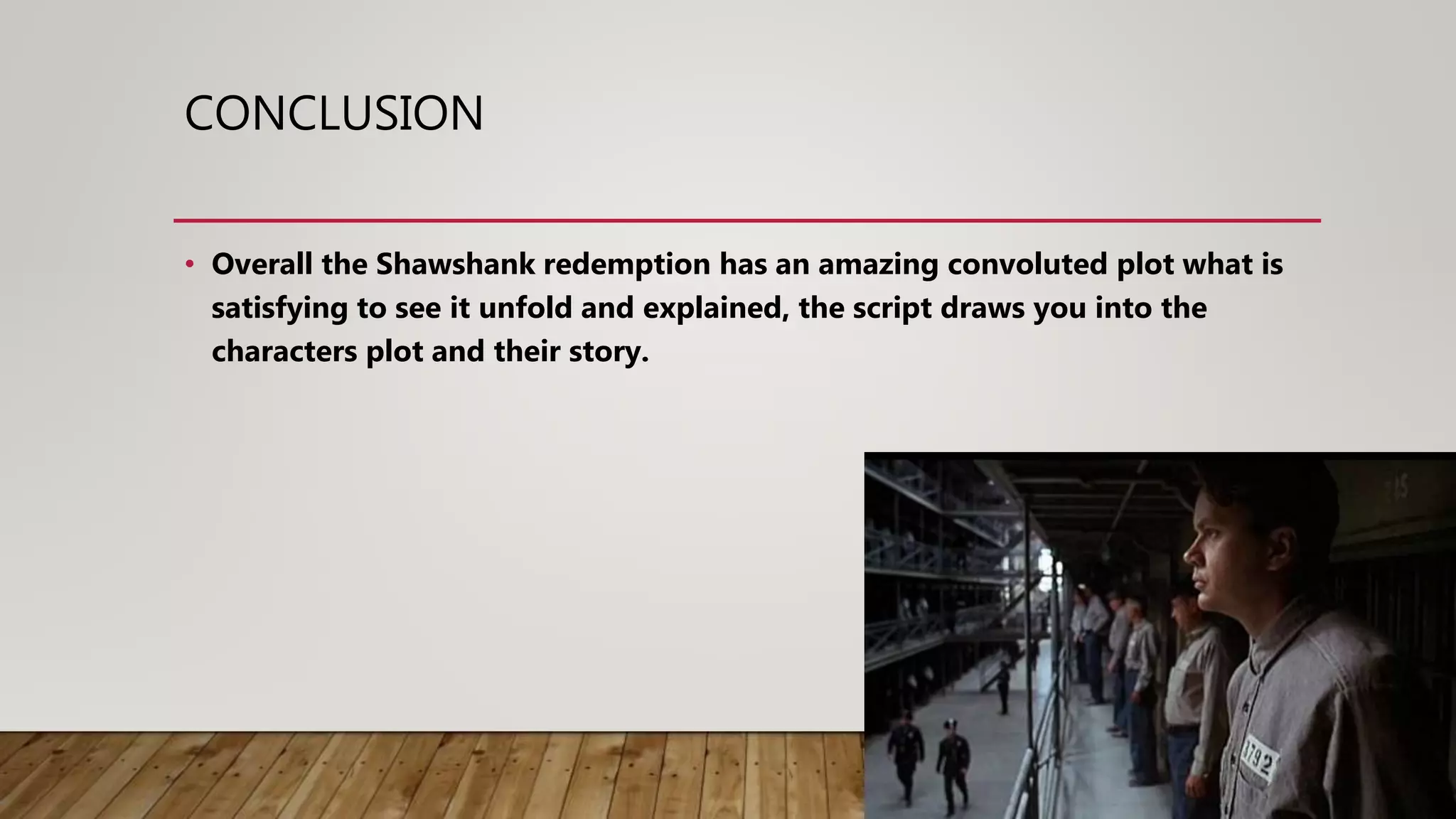 Shawshank redemption analysis | PPTX