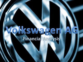 Volkswagen AG Financial Analysis | PPTX