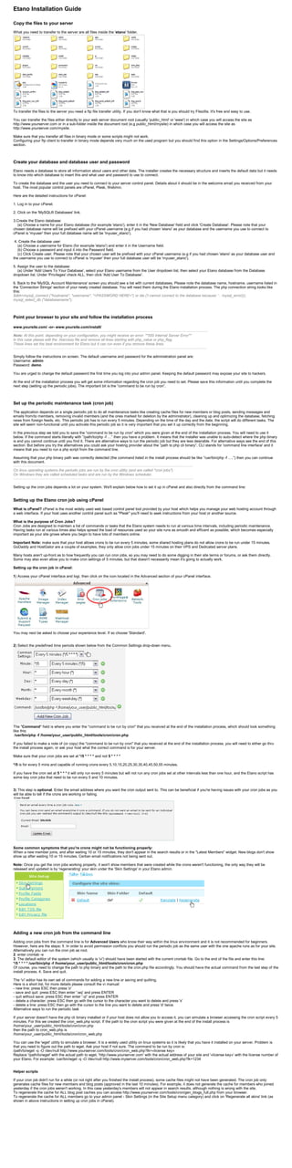 Z01 etano installation_guide | PDF