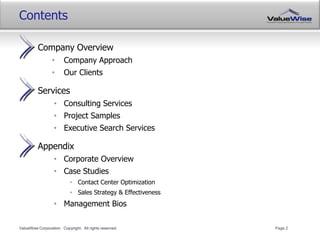 VWC Overview | PPTX