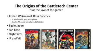 Battletech, Virtual World, and the Failure of LBVR in the 90s, What It ...