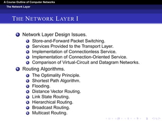 A Course Outline About Computer Networks | PPT