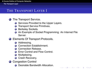 A Course Outline About Computer Networks | PPT