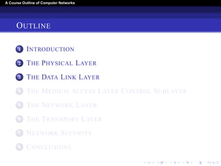 A Course Outline About Computer Networks | PPT