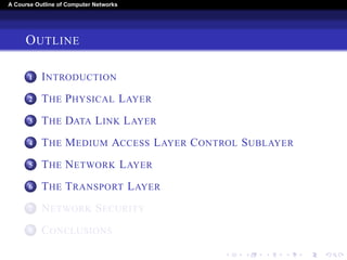 A Course Outline About Computer Networks | PPT