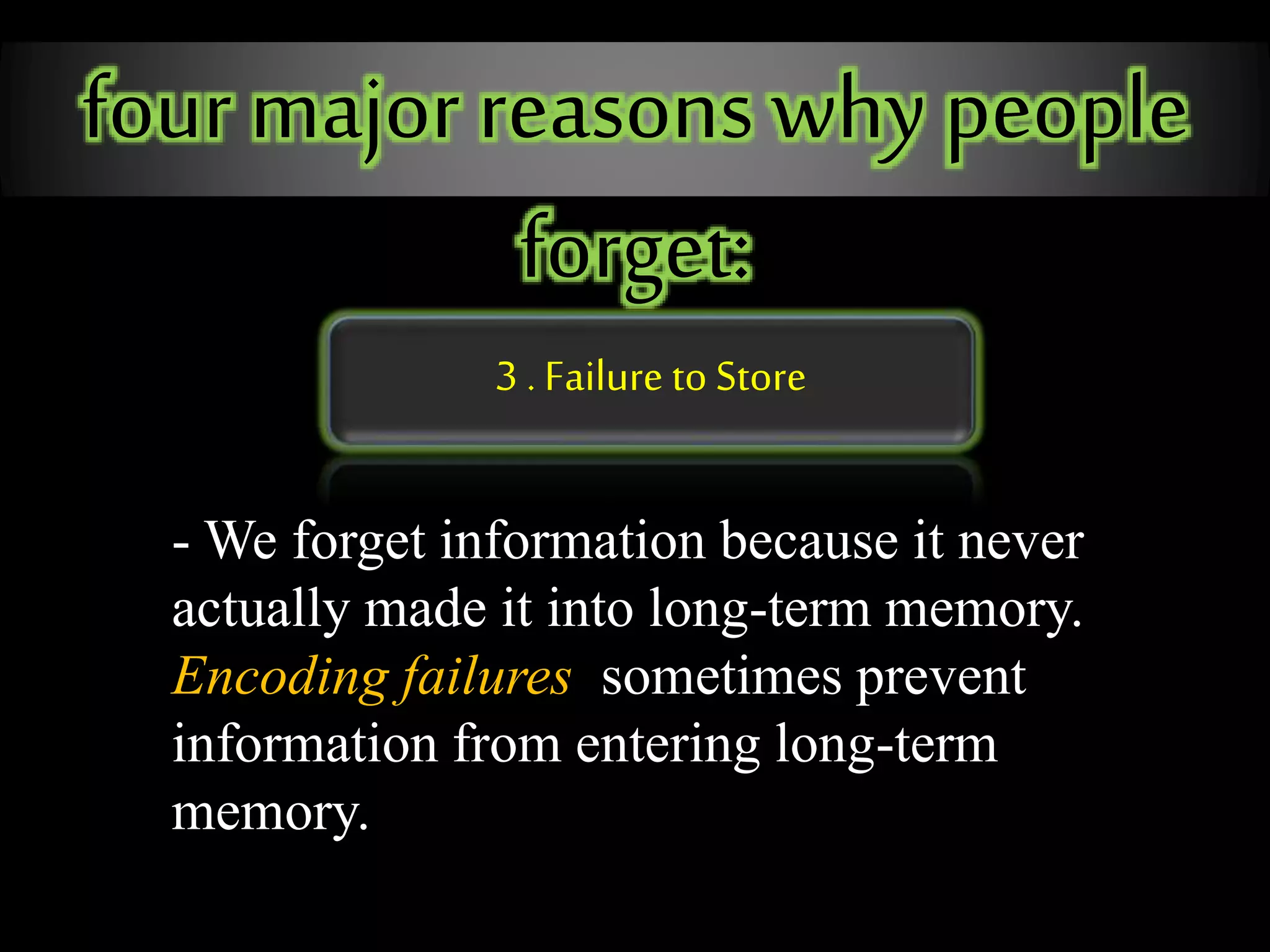 Memory and Forgetting - Psychology | PPSX