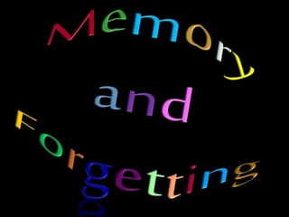 Memory and Forgetting - Psychology | PPSX