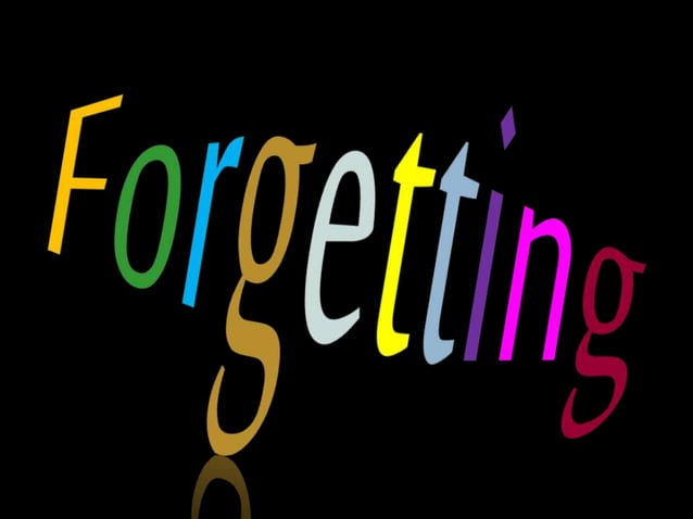 Memory and Forgetting - Psychology | PPSX