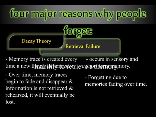 Memory and Forgetting - Psychology | PPSX