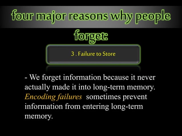 Memory and Forgetting - Psychology | PPSX