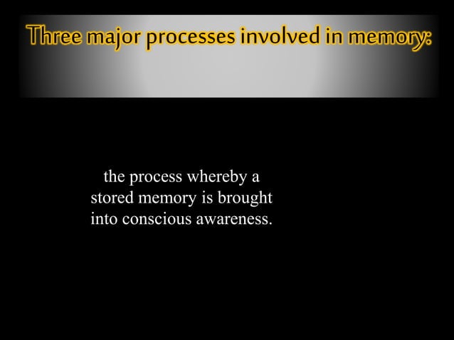 Memory and Forgetting - Psychology | PPSX