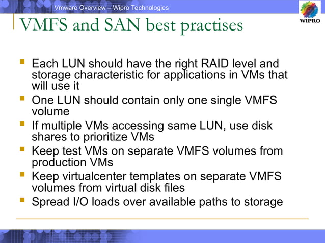 Software de Virtualización - Características Vmware | PPT