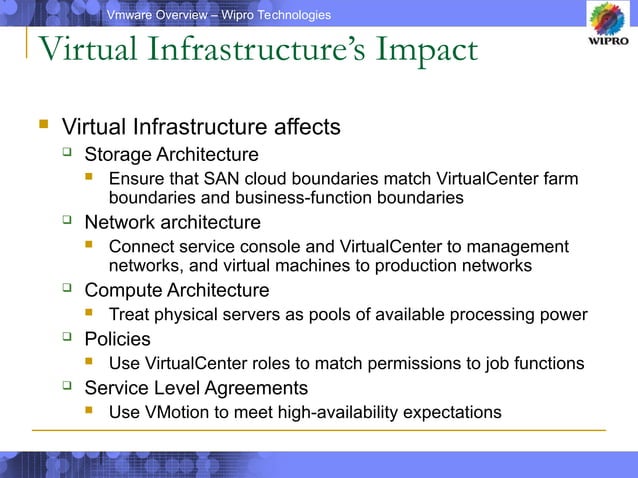 Software de Virtualización - Características Vmware | PPT