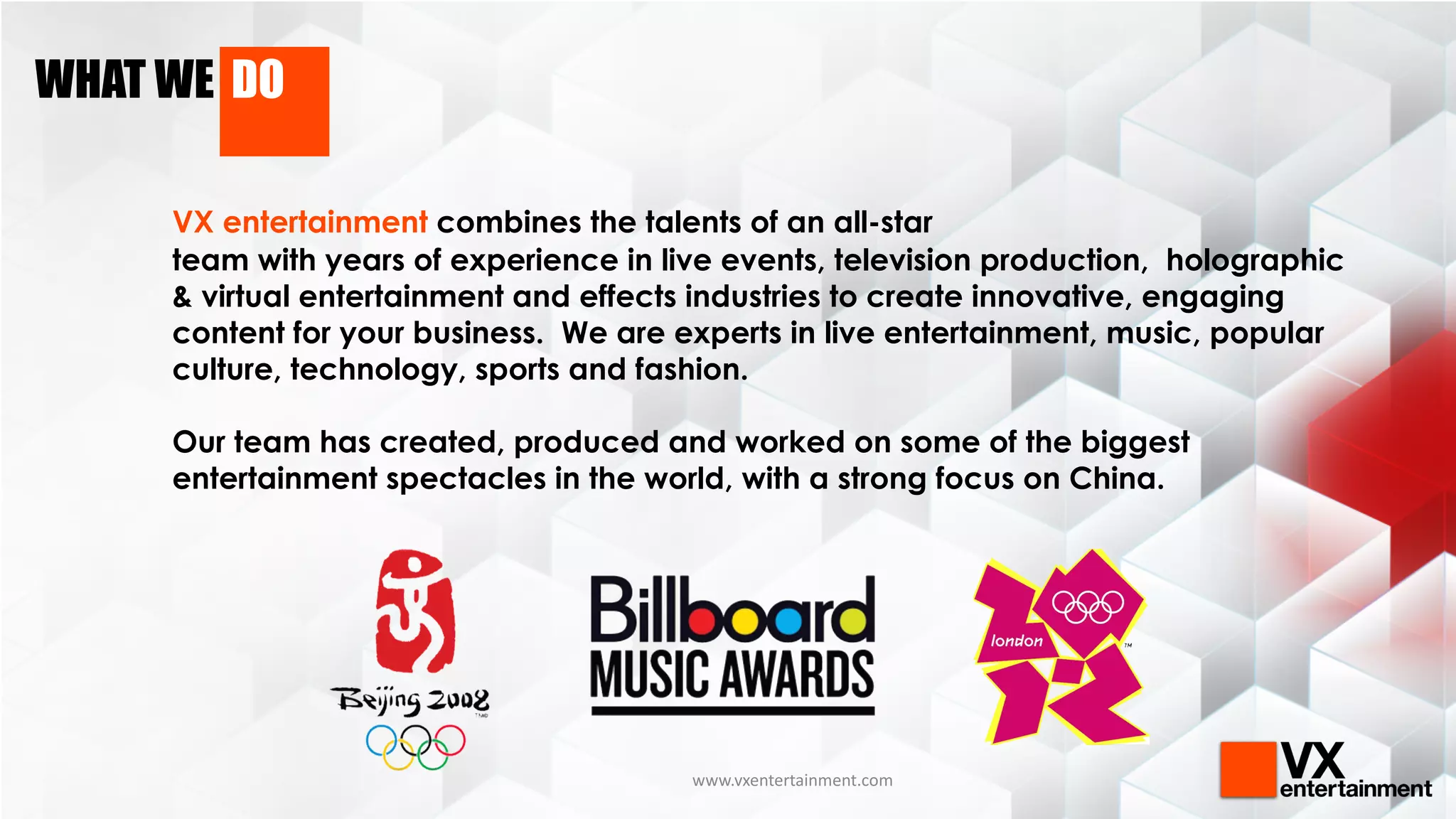 VX Entertainment | Rick Garson | PPT