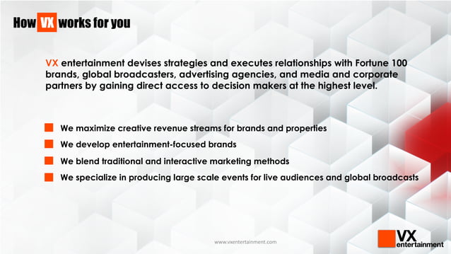 VX Entertainment | Rick Garson | PPT
