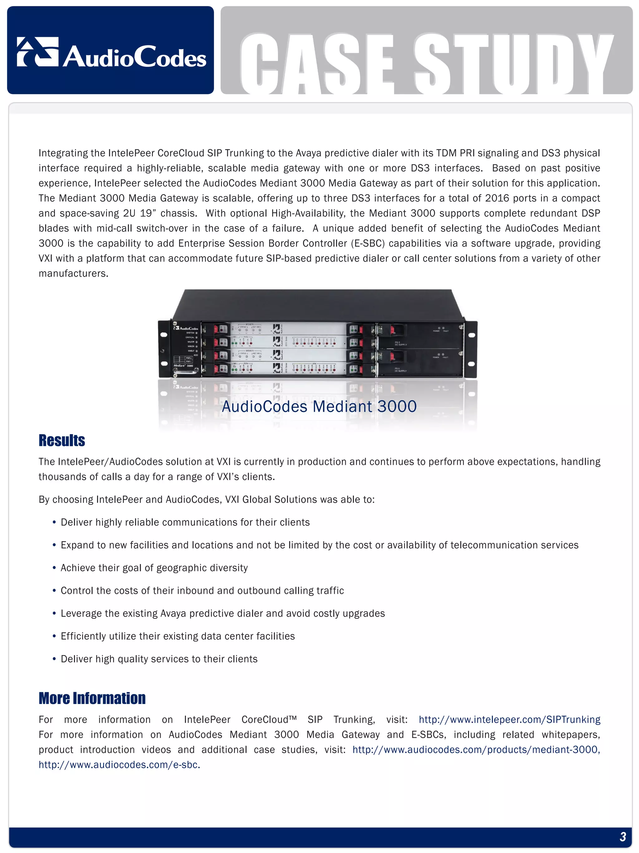 VXI case study | PDF