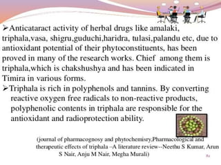 timir in ayurveda presentation | PPTX