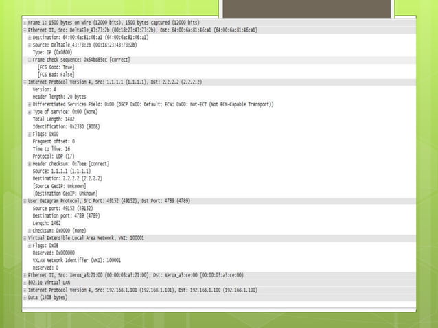 Vxlan frame format and forwarding | PPT