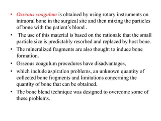 Bone grafts and periodontal | PPTX