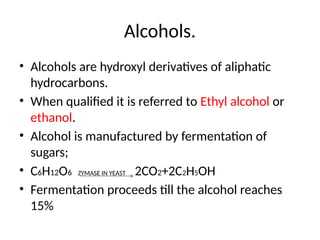 alcohol and alcohol group as used in medical.pptx