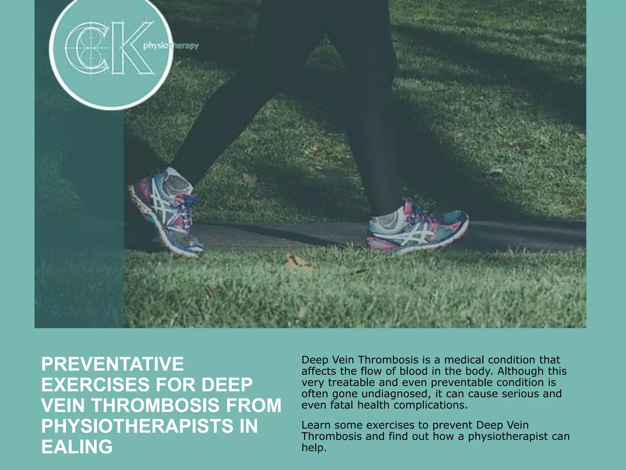 Simple Preventative Exercises for DVT from Physiotherapists in Ealing | PDF