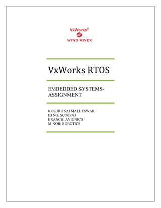 Vx works RTOS | PDF