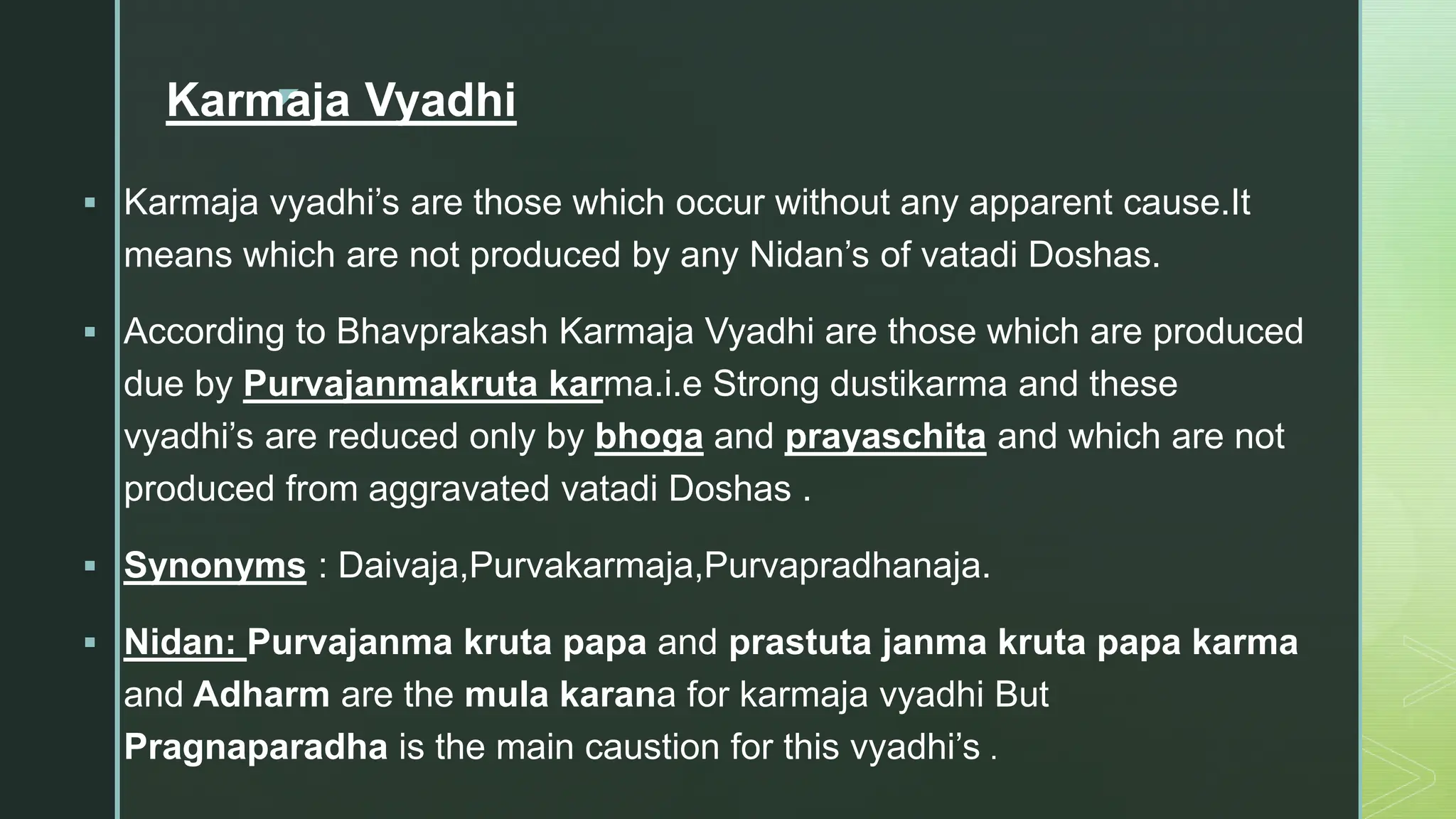 Vyadhi Bheda( Classification of diseases) Ayurveda | PPTX