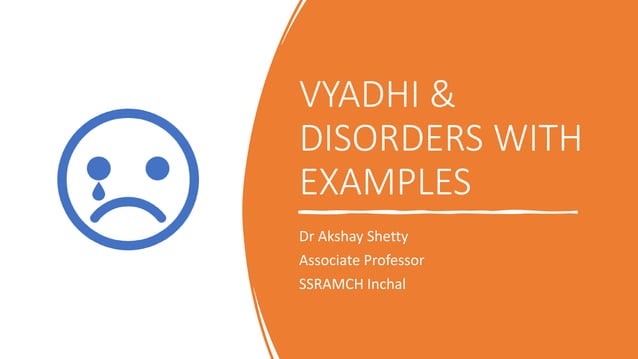 Vyadhi & Disorders .pptx | Genetics | Science