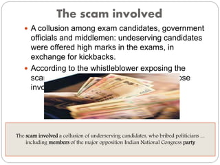 VYAPAM SCAM - EXPLAINED | PPTX