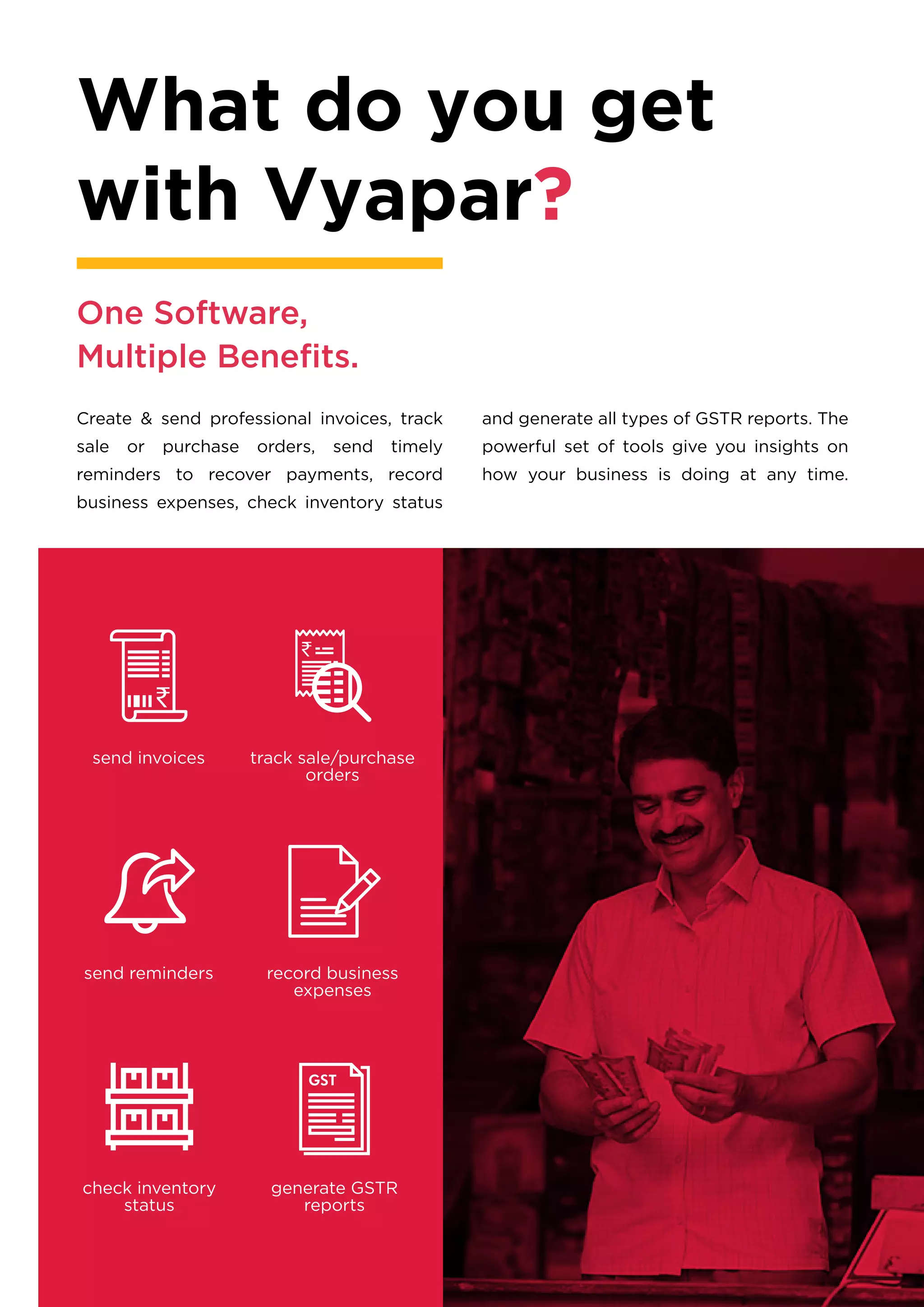 Vyapar brochure - Free GST Billing Software | PDF