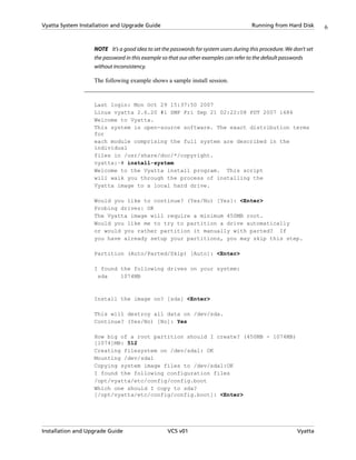 Vyatta Installation And Upgrade Vc5 V01 | PDF