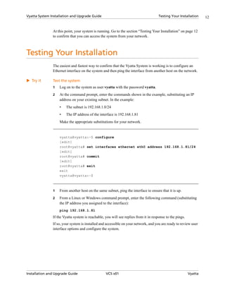 Vyatta Installation And Upgrade Vc5 V01 | PDF