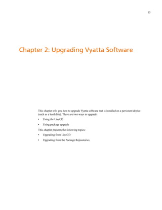 Vyatta Installation And Upgrade Vc5 V01 | PDF