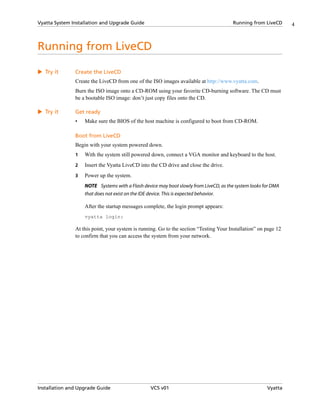 Vyatta Installation And Upgrade Vc5 V01 | PDF