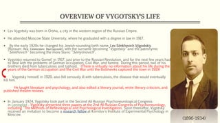 Vygotsk's attempts in educational psychology | PPTX
