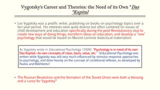 Vygotsk's attempts in educational psychology | PPTX