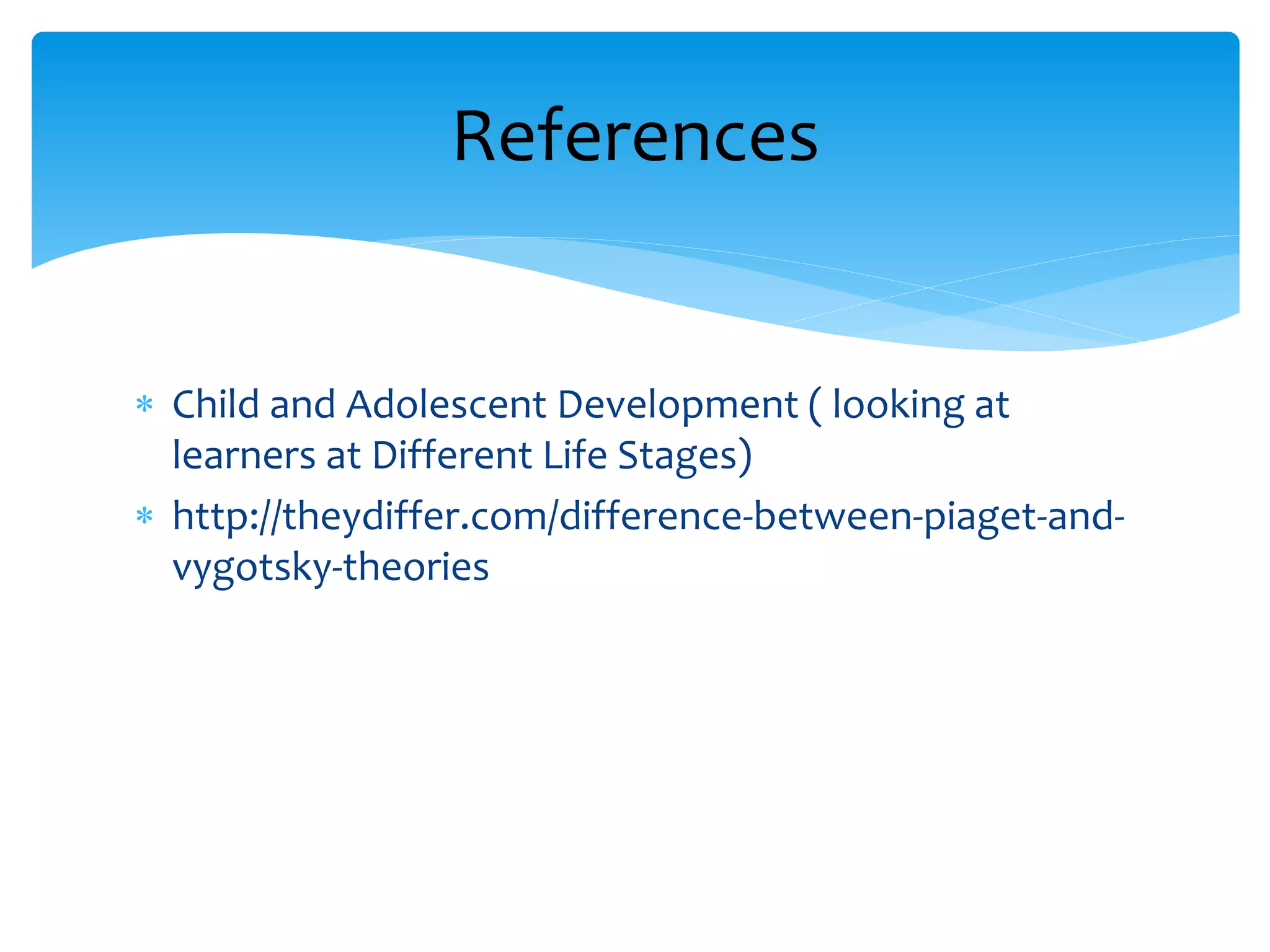 Vygotsky's Sociocultural Theory of Development | PPTX
