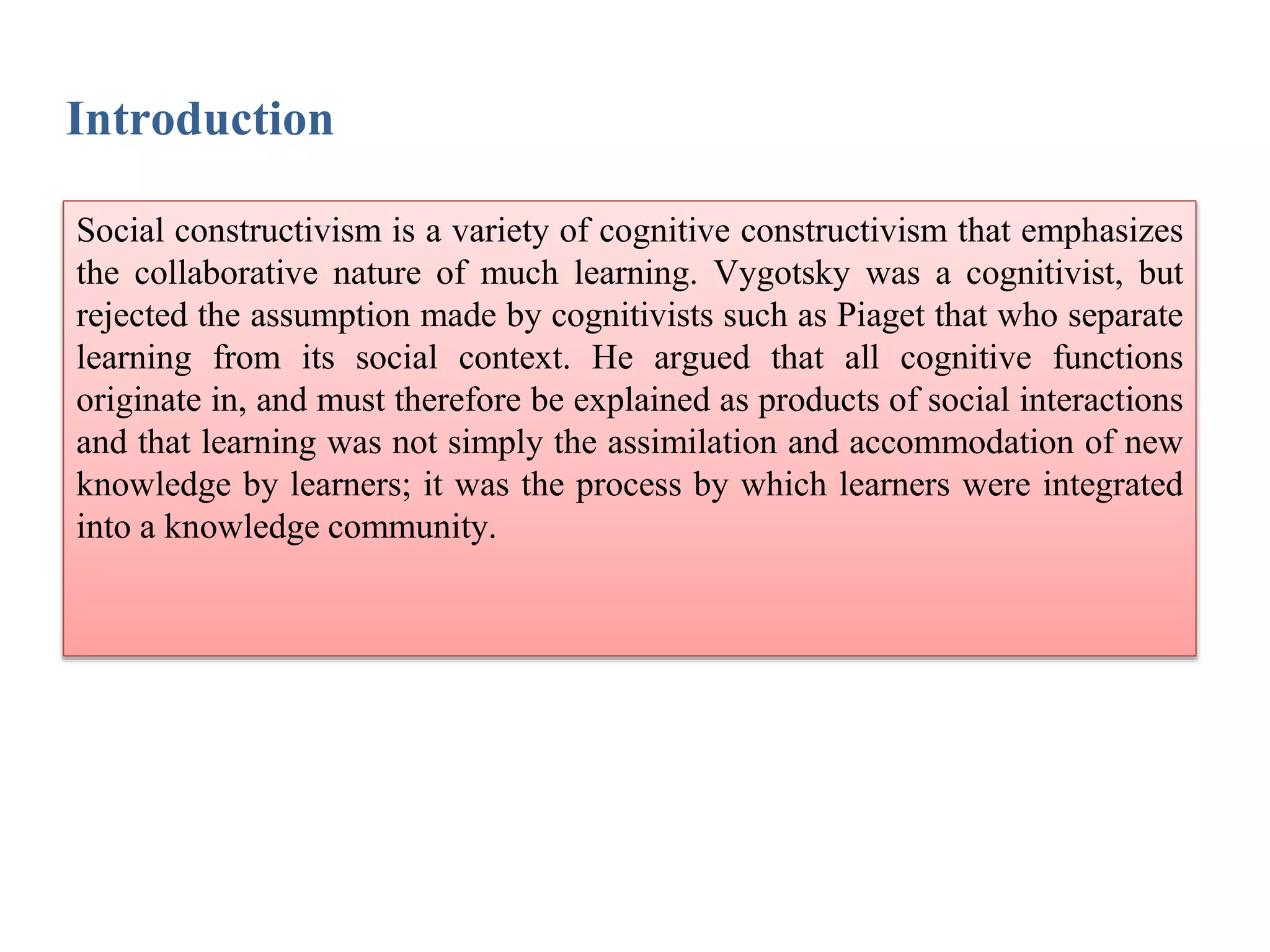 Vygotsky’s Constructivist Theory | PPTX
