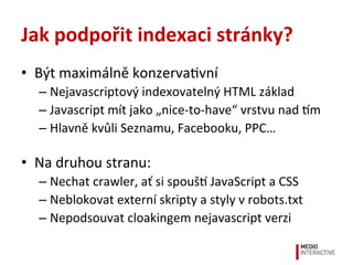 Vyhledávače a JavaScript | PPT