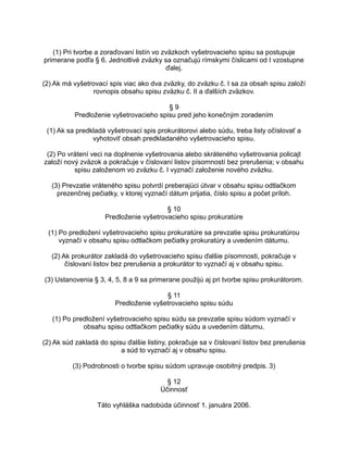 Vyhláška o tvorbe spisov | PDF