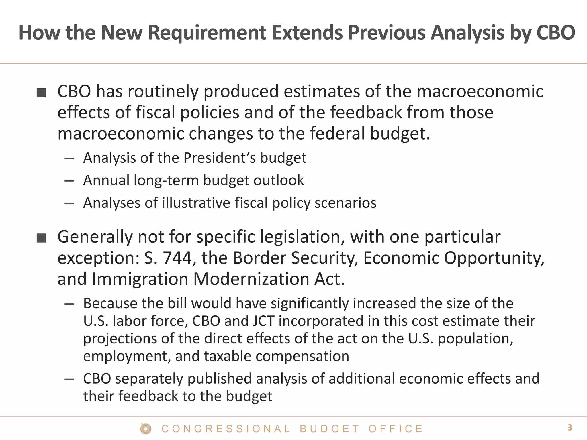 Dynamic Scoring at CBO | PPT