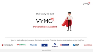 TDI Startup InsurTech Award - Vymo for-insurance | PPT