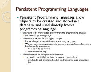 Object oriented data model | PPTX